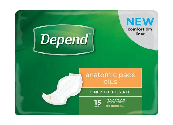 Depend Anatomic Pad Plus Unisex Orange 690x350mm Unisex 1700ml Orange ...